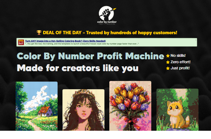 Color By Number Profit Machine Review: Quickly Create And Publish ...